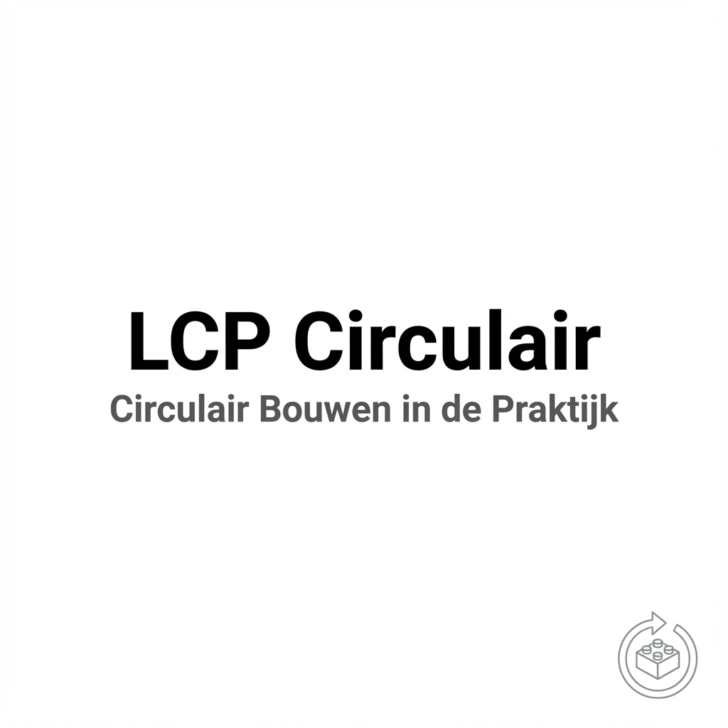 LCP Circulair | Circulair Bouwen in de Praktijk